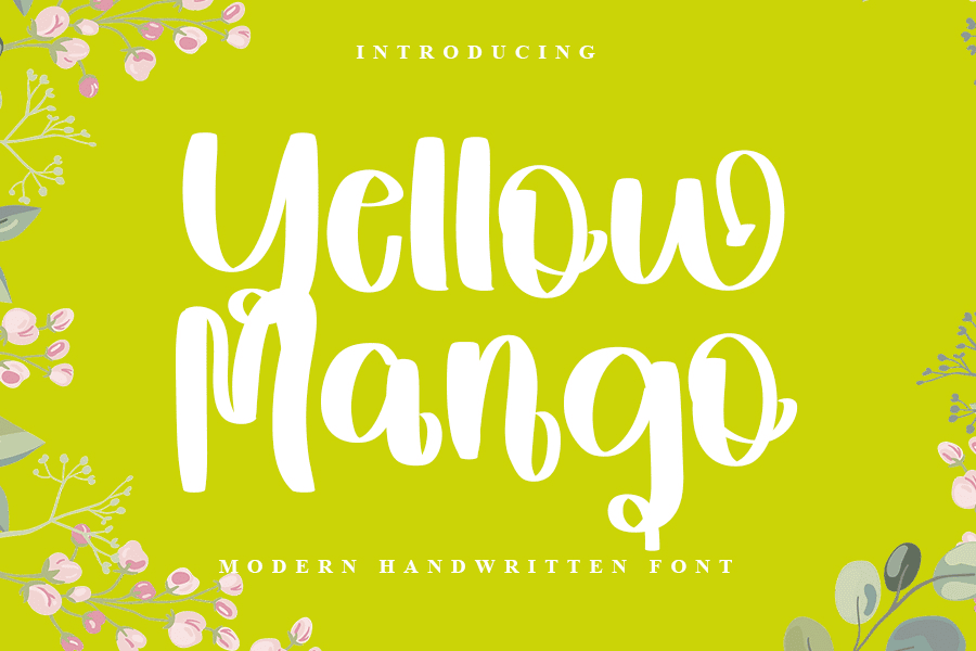 Yellow Mango Font · 1001 Fonts