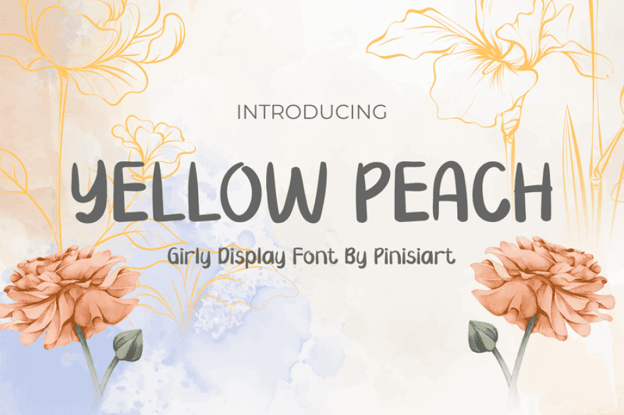 Yellow Peach Font · 1001 Fonts