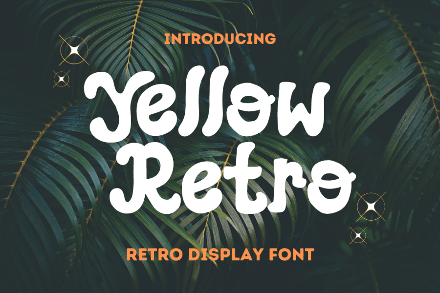 Yellow Retro Font · 1001 Fonts