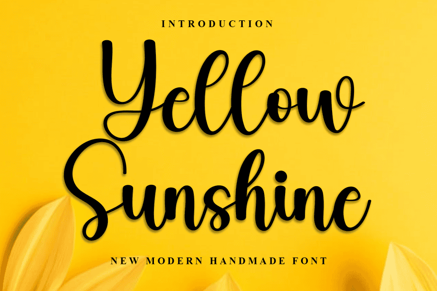 Yellow Sunshine Font · 1001 Fonts