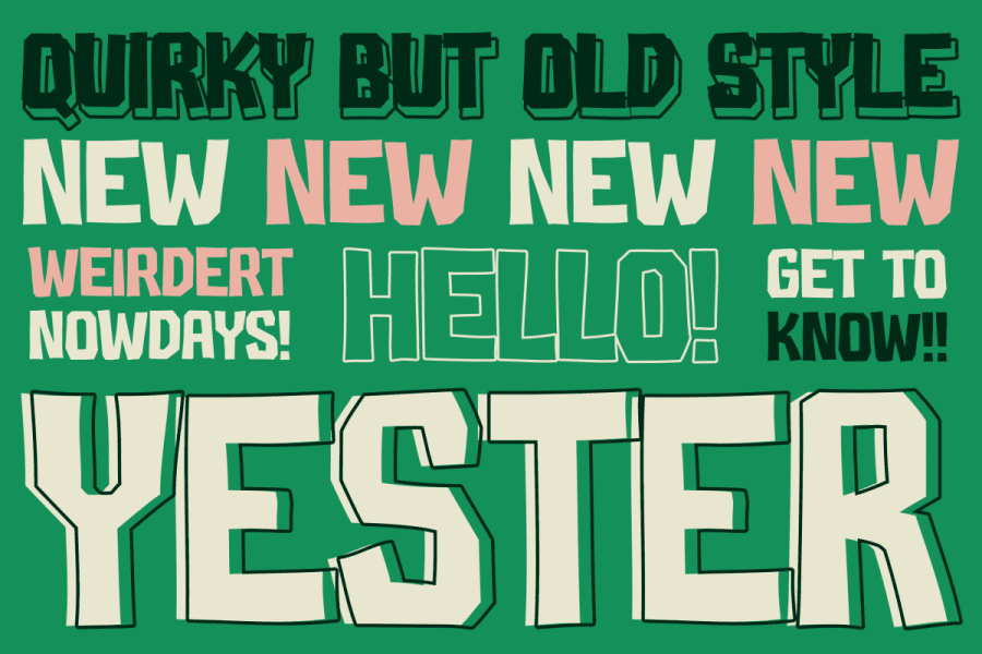YESTER Font · 1001 Fonts