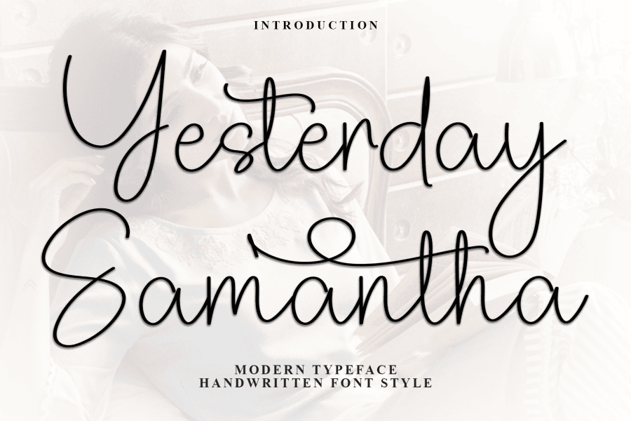 Yesterday Samantha Font · 1001 Fonts