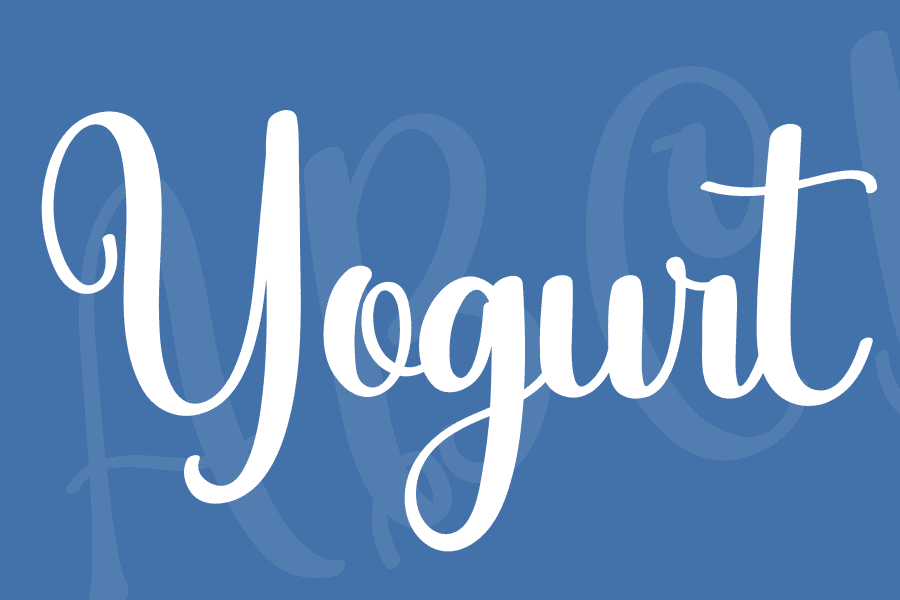 Yogurt Font · 1001 Fonts