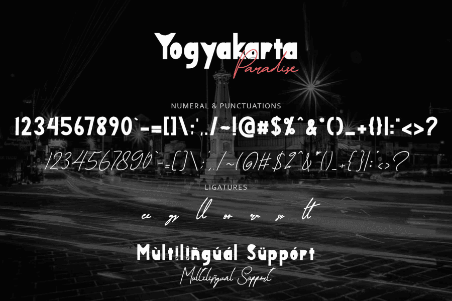 Yogyakarta Paradise Font Family · 1001 Fonts