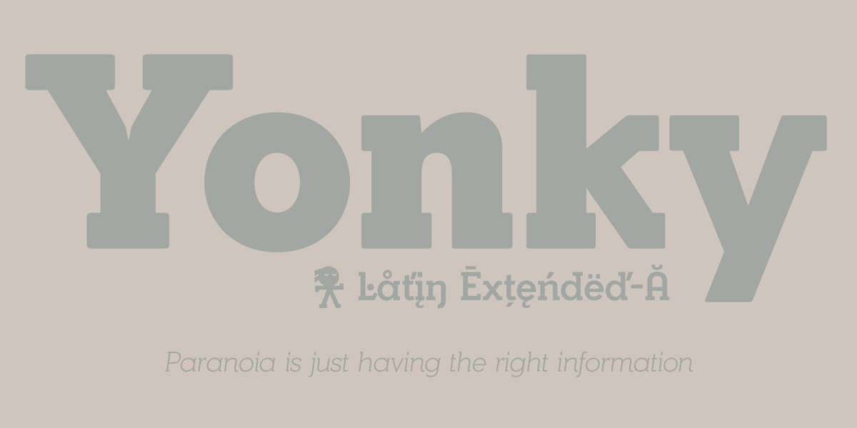 Yonky Font Family · 1001 Fonts