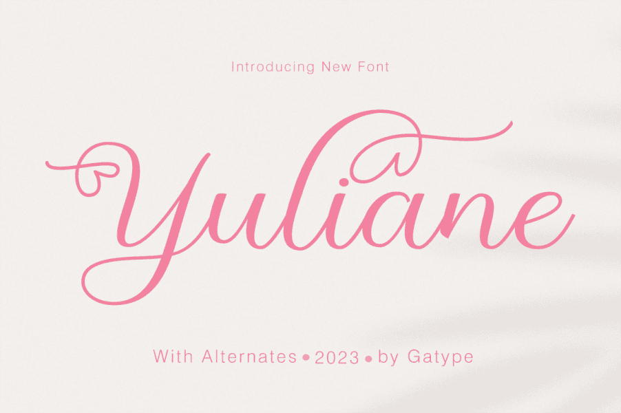 Yuliane Font · 1001 Fonts