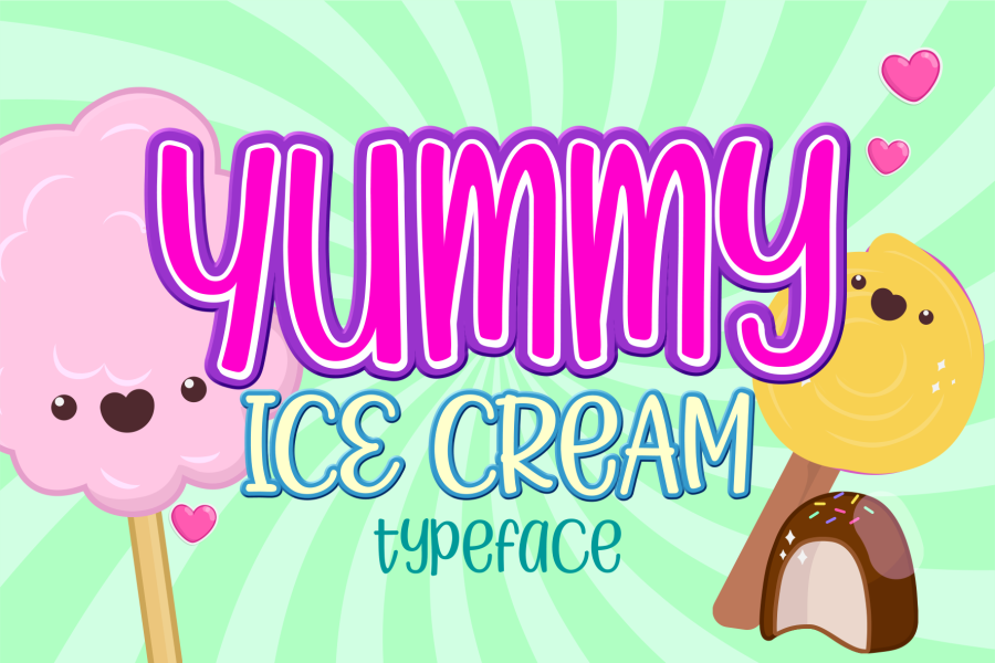 Yummy Ice Cream Font · 1001 Fonts