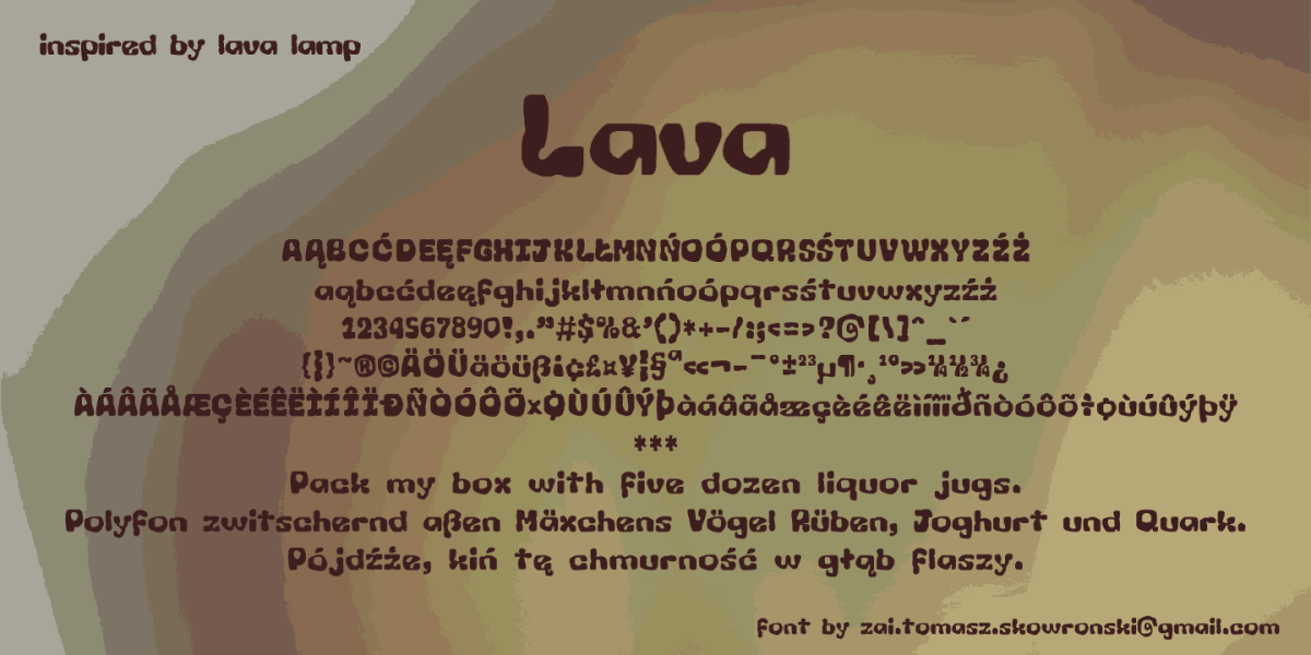 zai Lava Font · 1001 Fonts