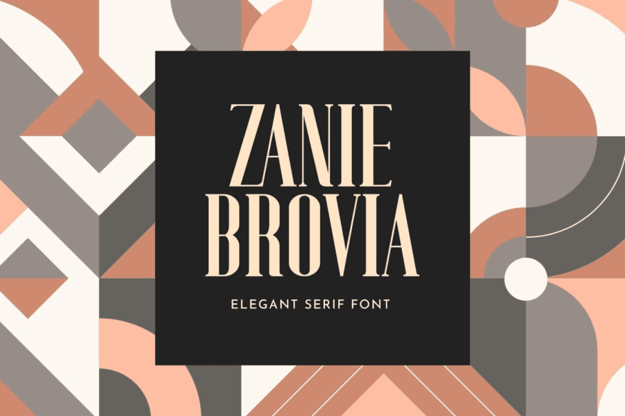 ZANIE BROVIA Font · 1001 Fonts