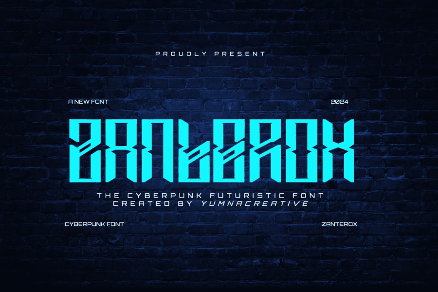 Zanterox Font · 1001 Fonts
