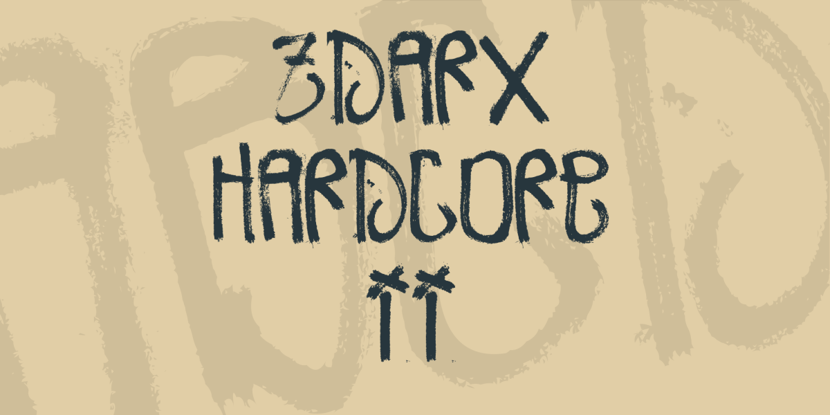 Zdarx Hardcore II Font · 1001 Fonts