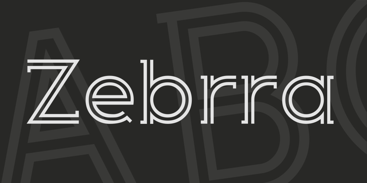 Zebrra Font · 1001 Fonts