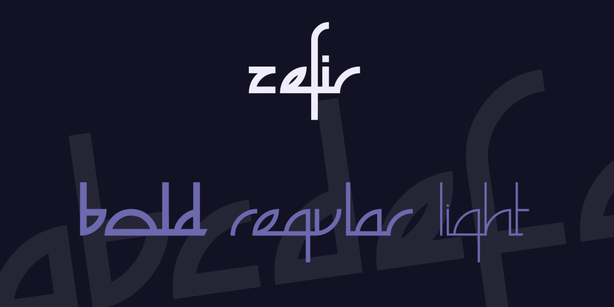 Zefir Font Family · 1001 Fonts
