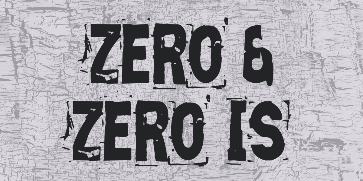 Zero & Zero Is Font · 1001 Fonts