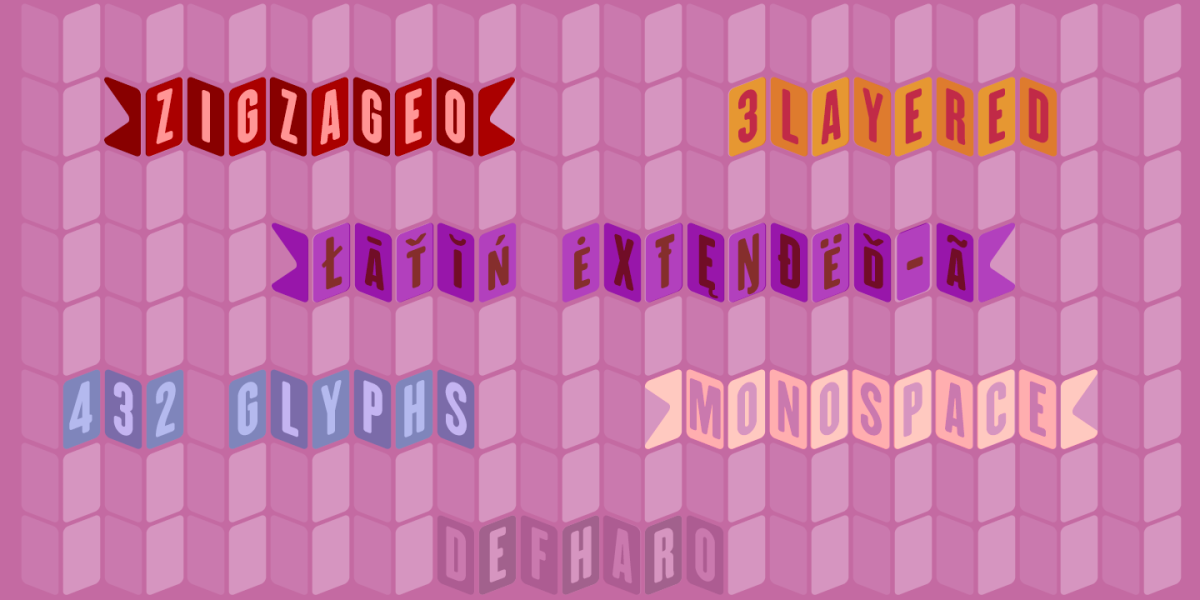 ZiGzAgEo Font · 1001 Fonts