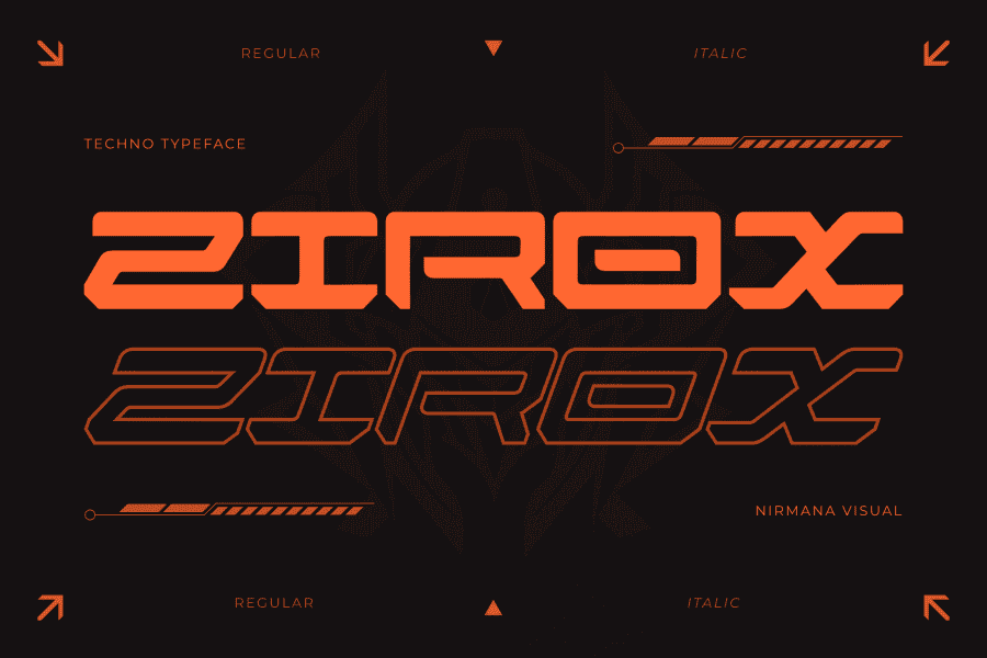 Zirox Cyberpunk Demo Font · 1001 Fonts
