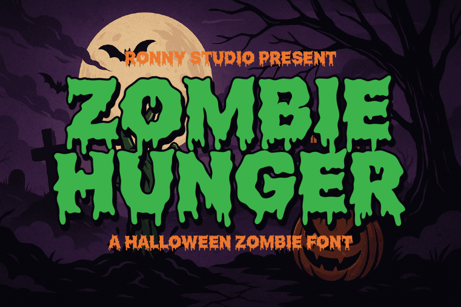 Zombie Hunger DEMO Font · 1001 Fonts