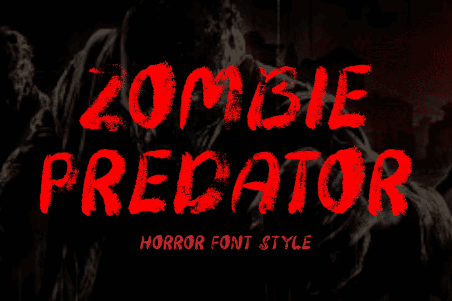 Zombie Predator Font · 1001 Fonts