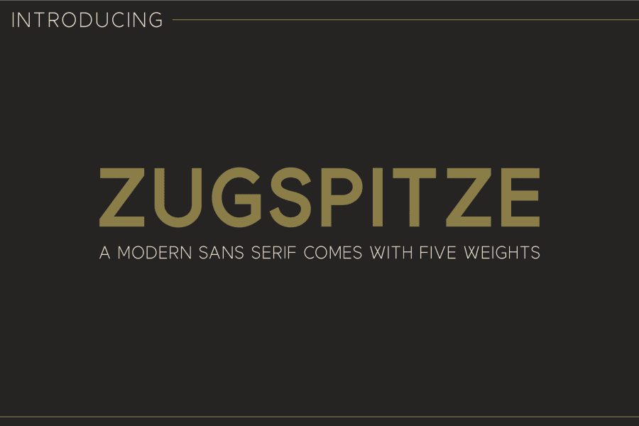 Zugspitze Font Family · 1001 Fonts